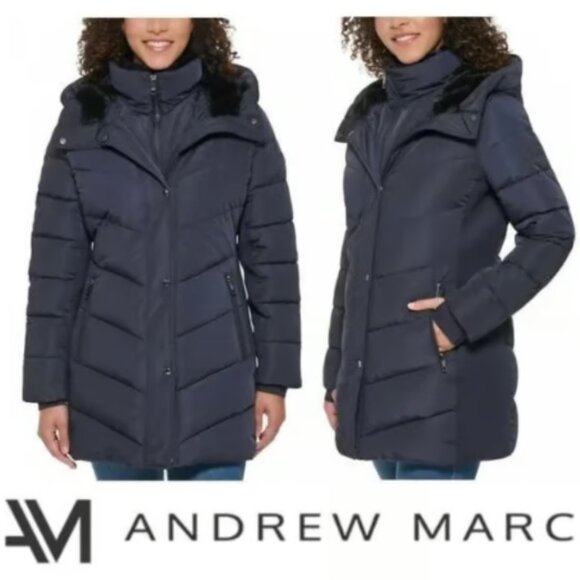 Andrew Marc | Jackets & Coats | Nwt Andrew Marc Ladies Fixed Bib With ...